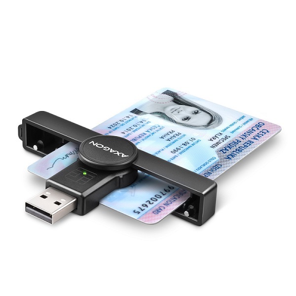 AXAGON CRE-SMP1A USB-A SMART CARD POCKETREADER ČTEČKA (eObčanka) | SWS ...