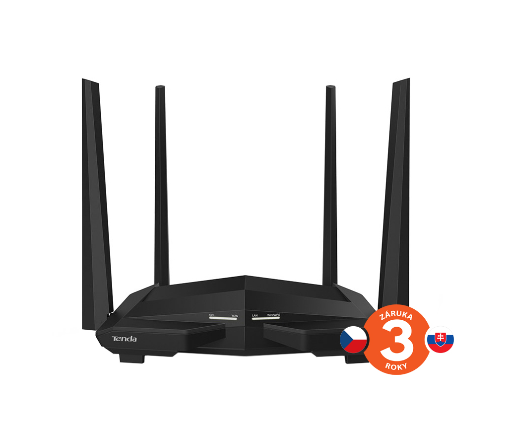 Tenda AC10 - Wireless AC Router 802.11ac/a/b/g/n,1200 Mb/s, 1x GWAN, 3x ...